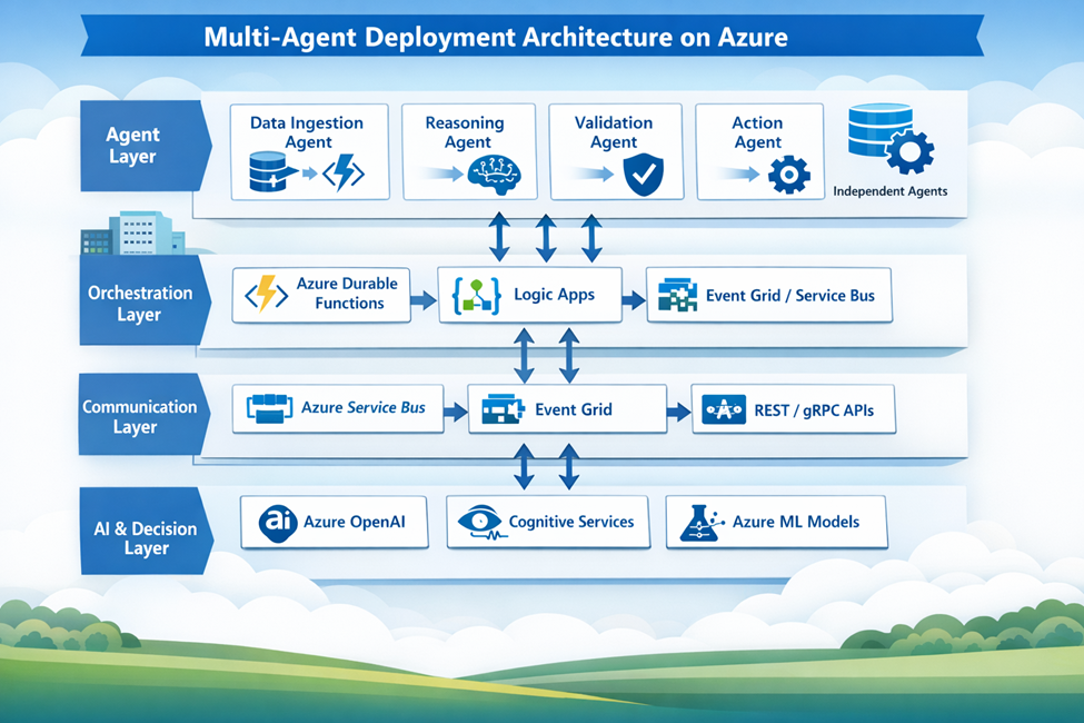 Multi-Agent Deployment Architecture on Azure